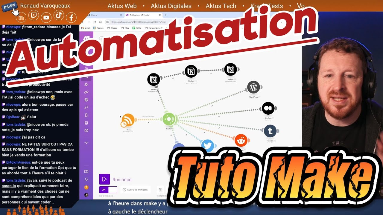 Comment tout automatiser : Tuto Make ! - YouTube