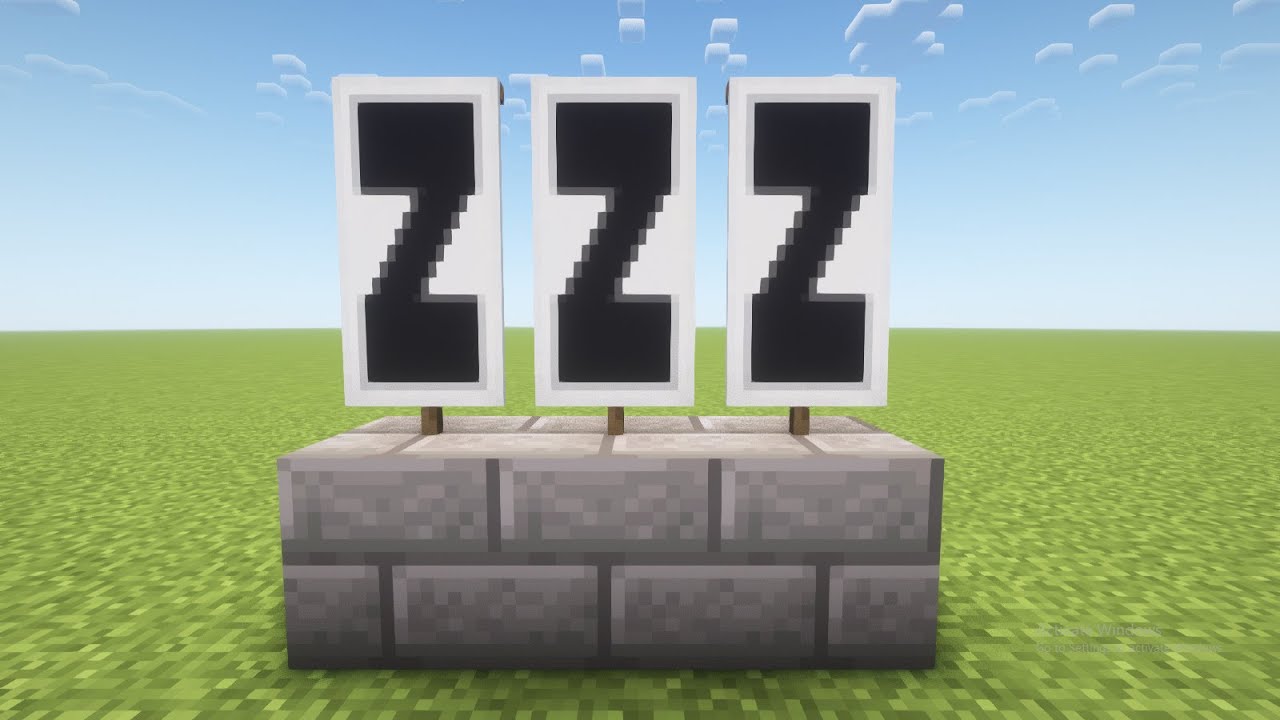 How To Make Letter Z Banner In Minecraft | Minecraft Alphabets Banner ...