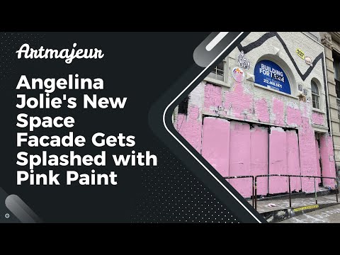 Angelina Jolie's New Space Facade Gets Splashed with Pink Paint