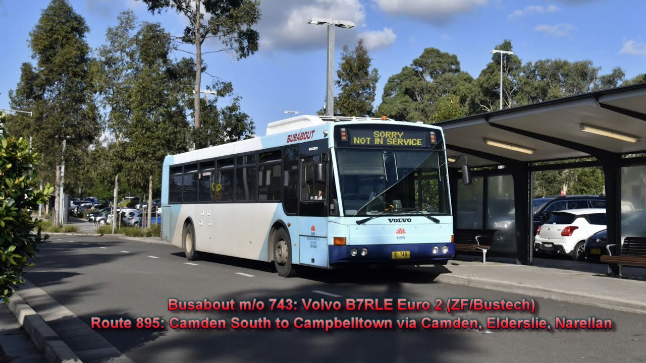 Busabout m/o 743: Volvo B7RLE Euro 2 (ZF/Bustech) - YouTube