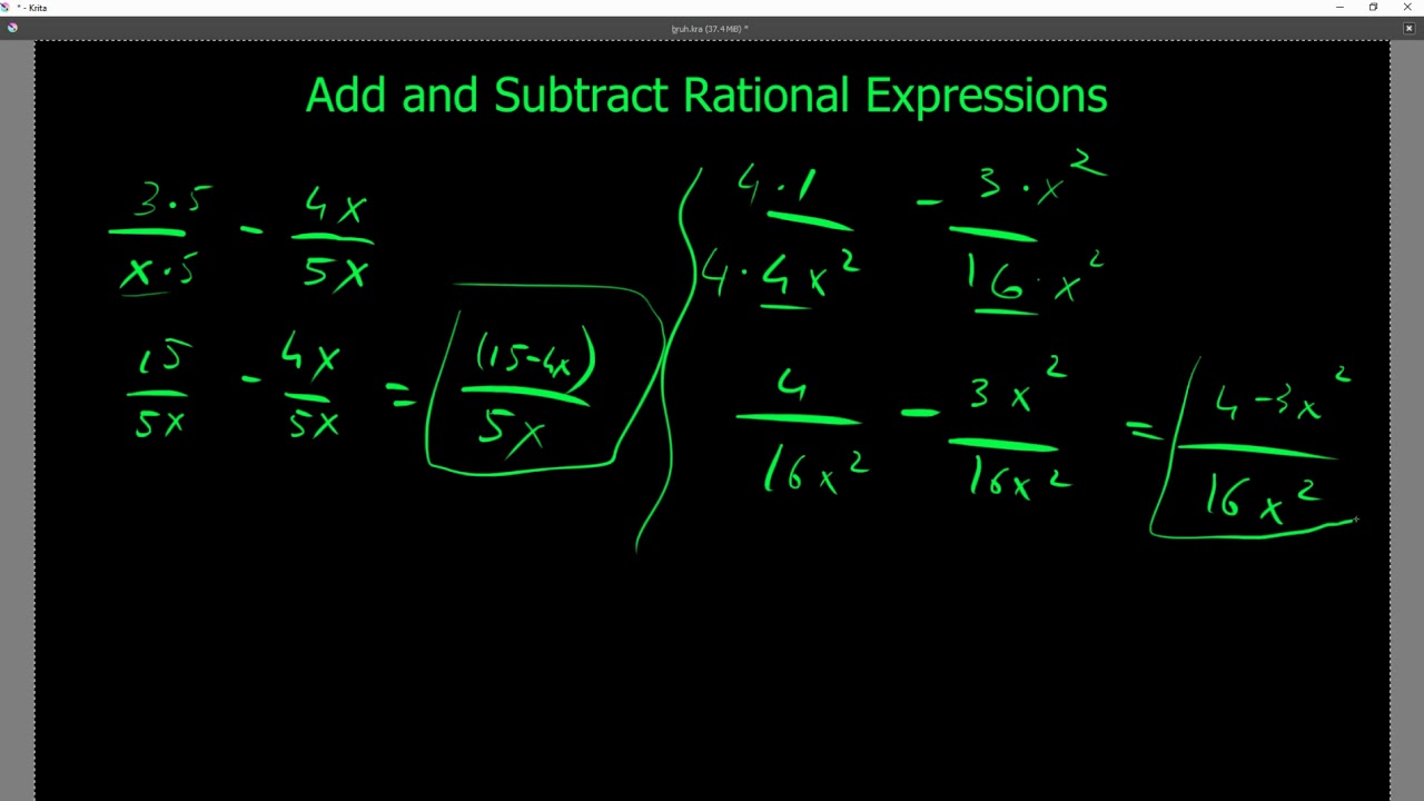 Add And Subtract Rational Expressions YouTube add-and-subtract-rational-expressions-youtube