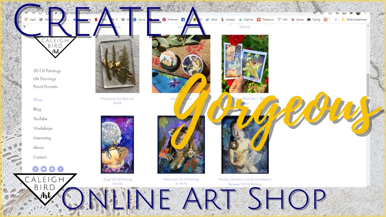 Setting Up an Attractive Online Art Store - YouTube