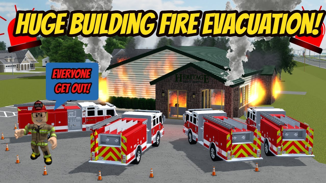 Greenville, Wisc Roblox l Huge Building FIRE EVACUATION Roleplay - YouTube