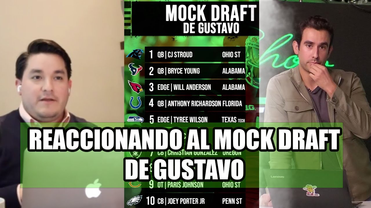 Reaccionando al Mock Draft de Gustavo - YouTube