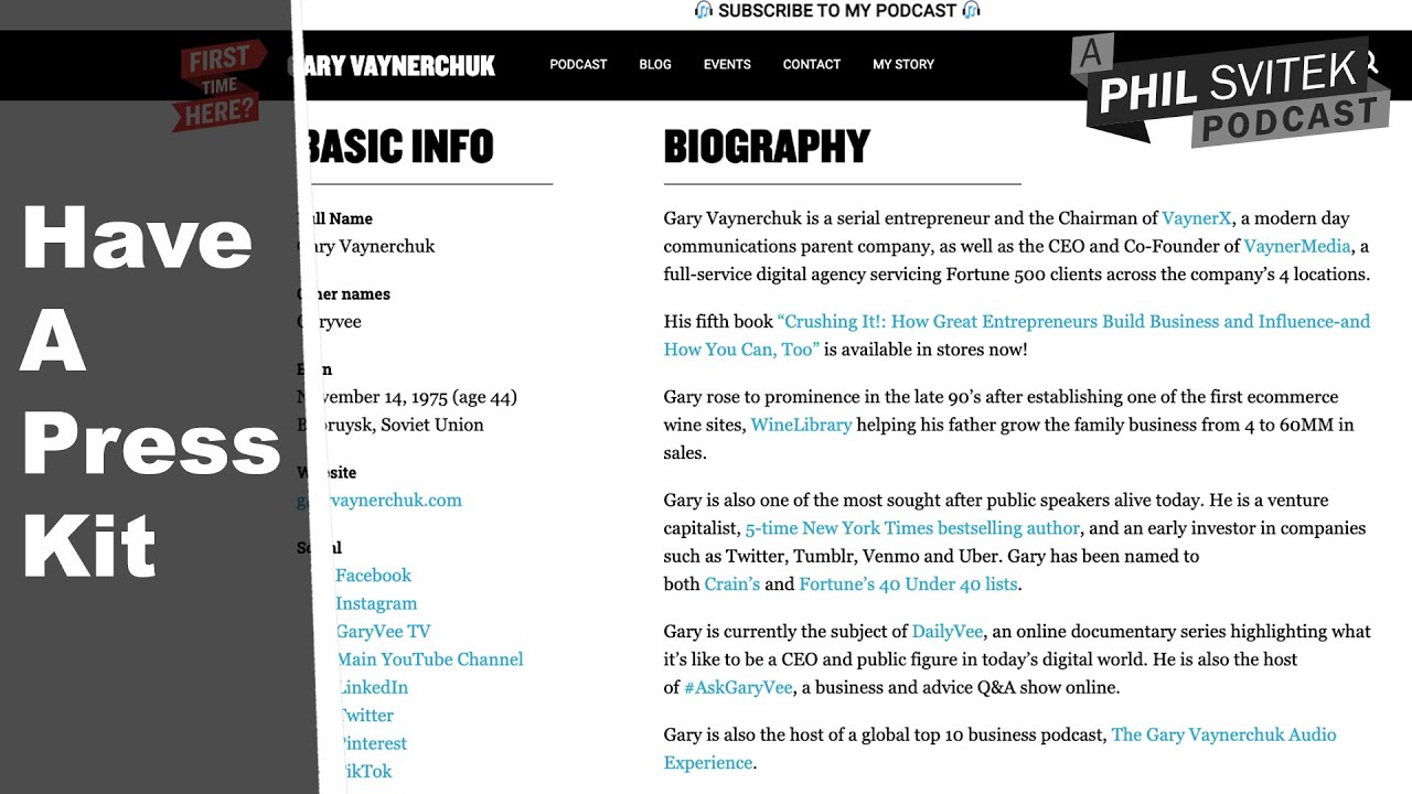 Create A Press Kit on Your Website & Make Yourself Easy to Contact ...