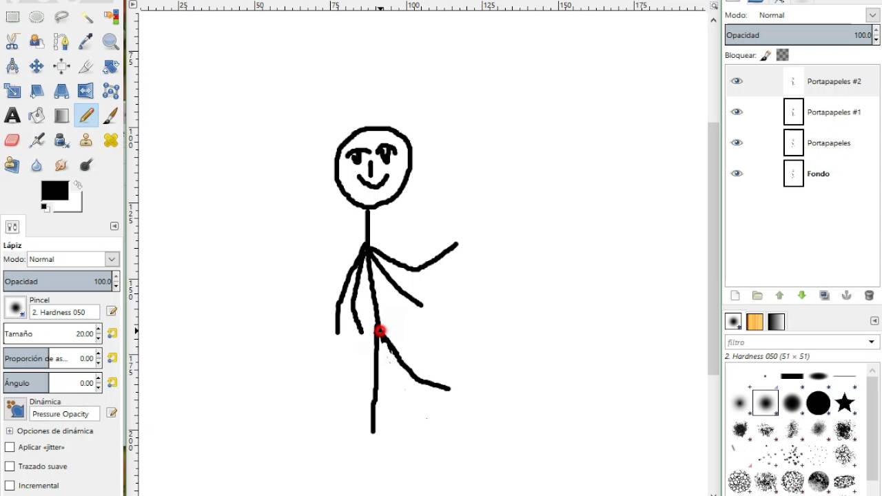 Animar dibujos con GIMP - YouTube