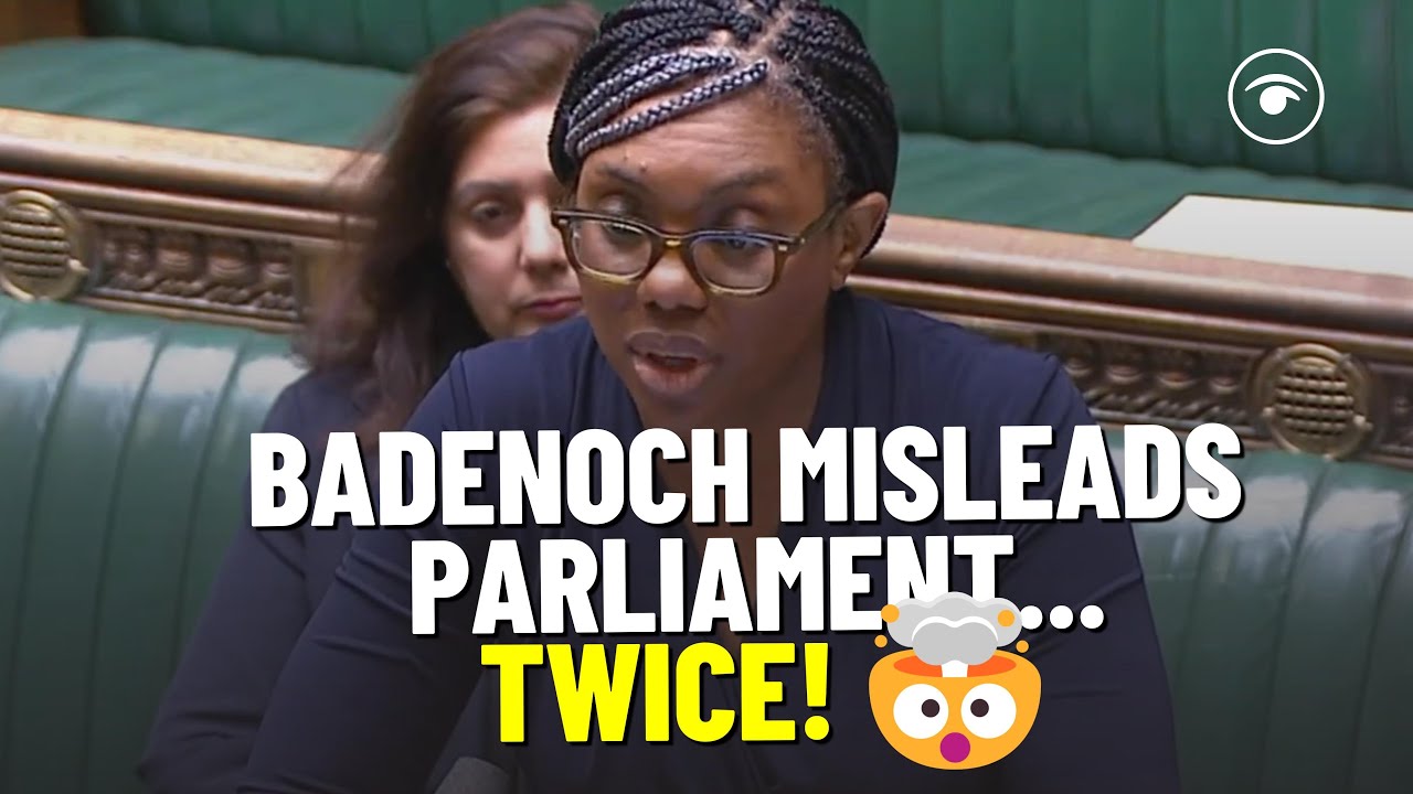 Badenoch misleads parliament... TWICE - YouTube
