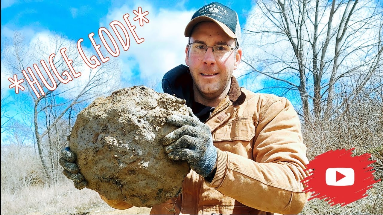 Missouri Geode Hunt *HUGE FIND* - Sheffler's Geode Mine - YouTube