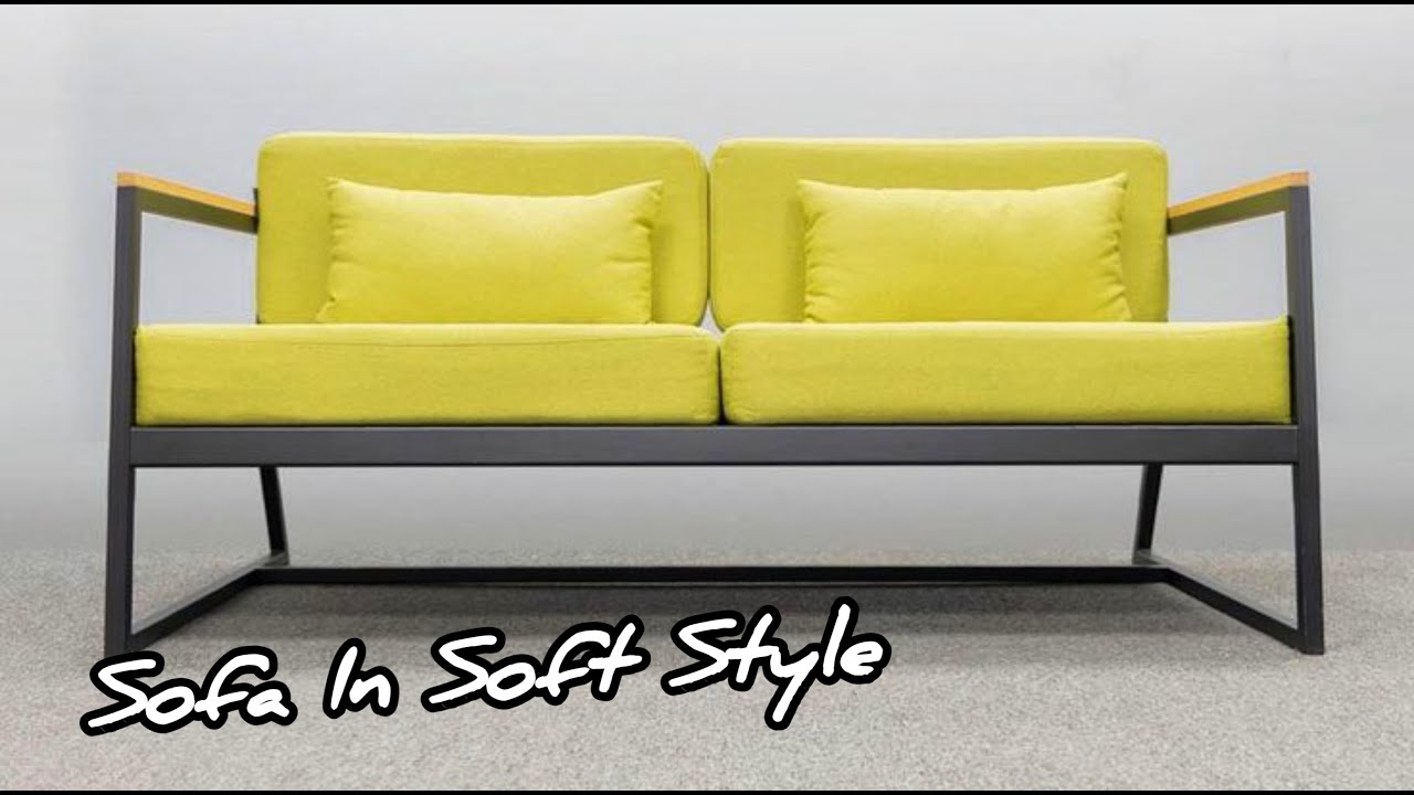 Iron Frame Minimalist Sofa Chair - YouTube