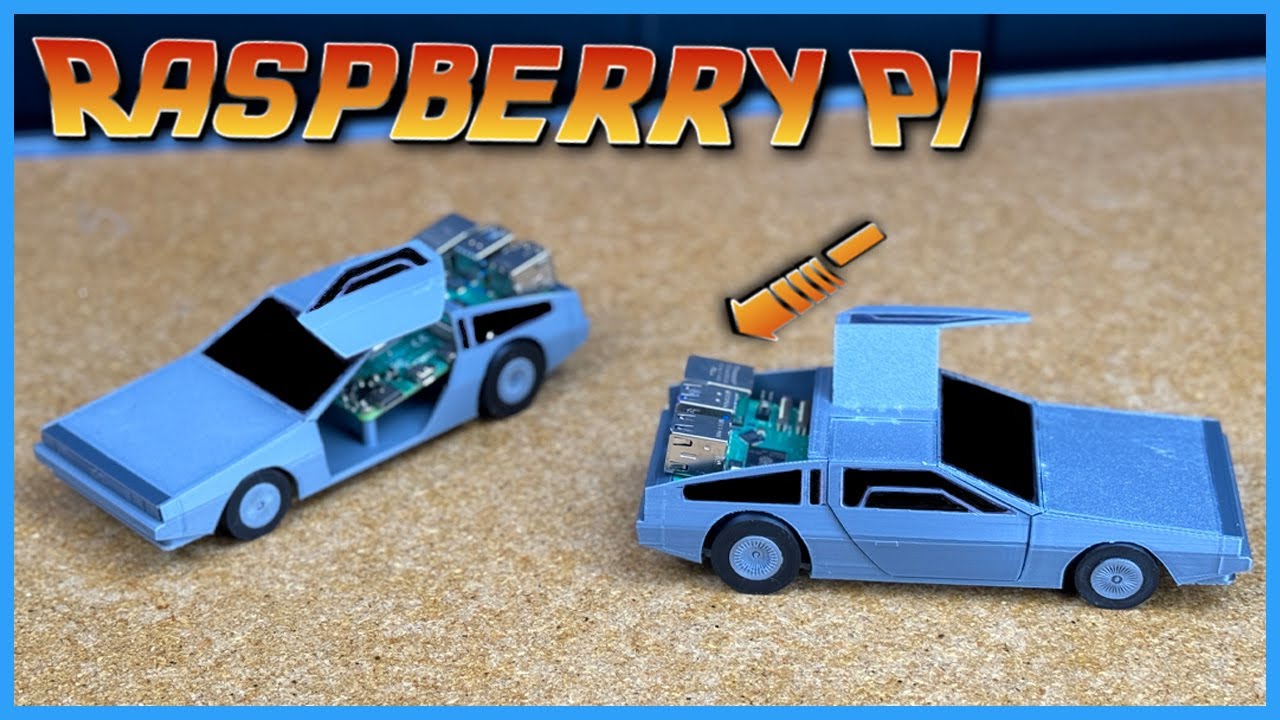 Making a 3D Printed Delorean Case for The Raspberry Pi - YouTube