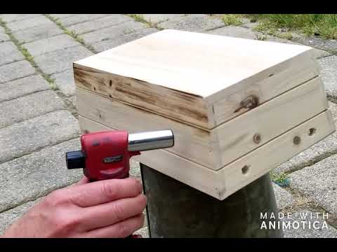 Torching wood - YouTube