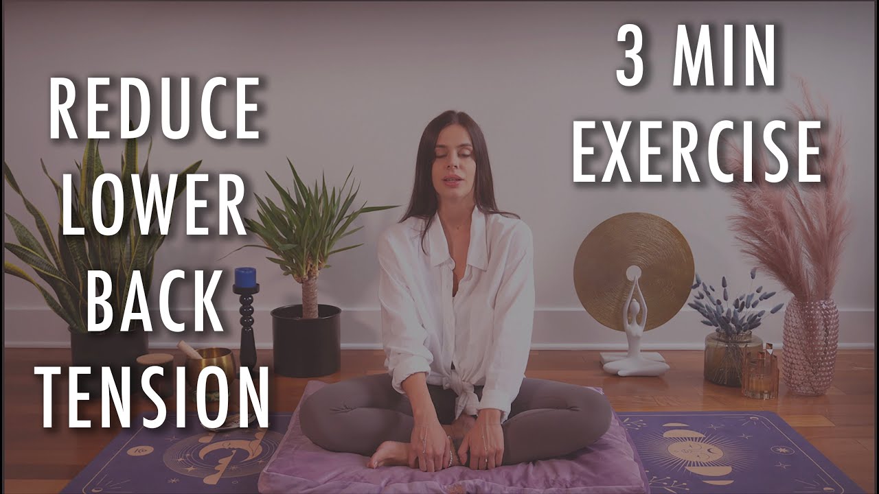 3-Minute Exercise to Reduce Lower Back Tension - Try it out - YouTube