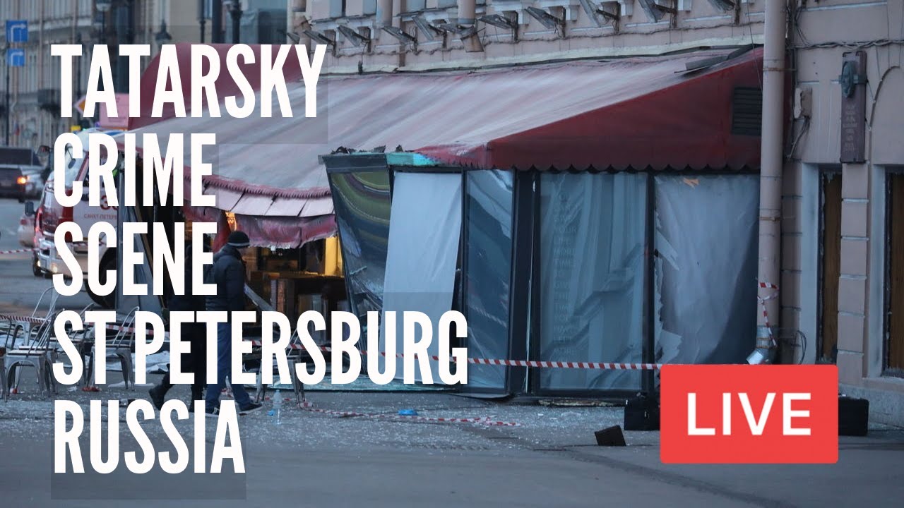 Walking to Vladlen Tatarsky Crime Scene in St Petersburg, Russia. LIVE ...