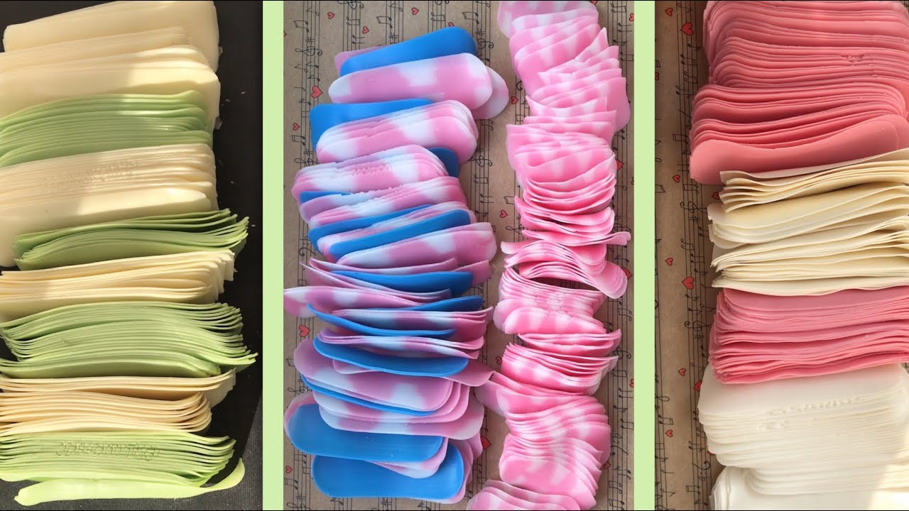 Crunch soap strips / Asmr soap video / Satisfying soap / Хрустящие ...