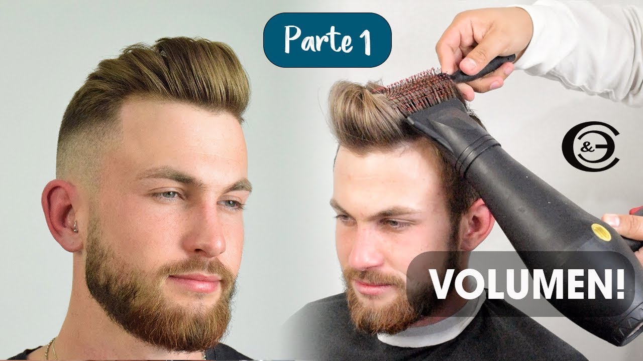 Como hacer un Copete - Tupé ★ Técnica corte con Tijeras particiones ...