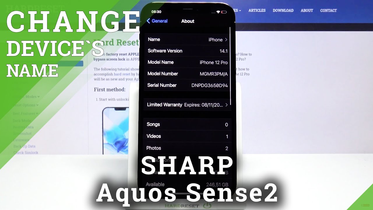 How to Rename iPhone 12 Pro – Change Device Name - YouTube