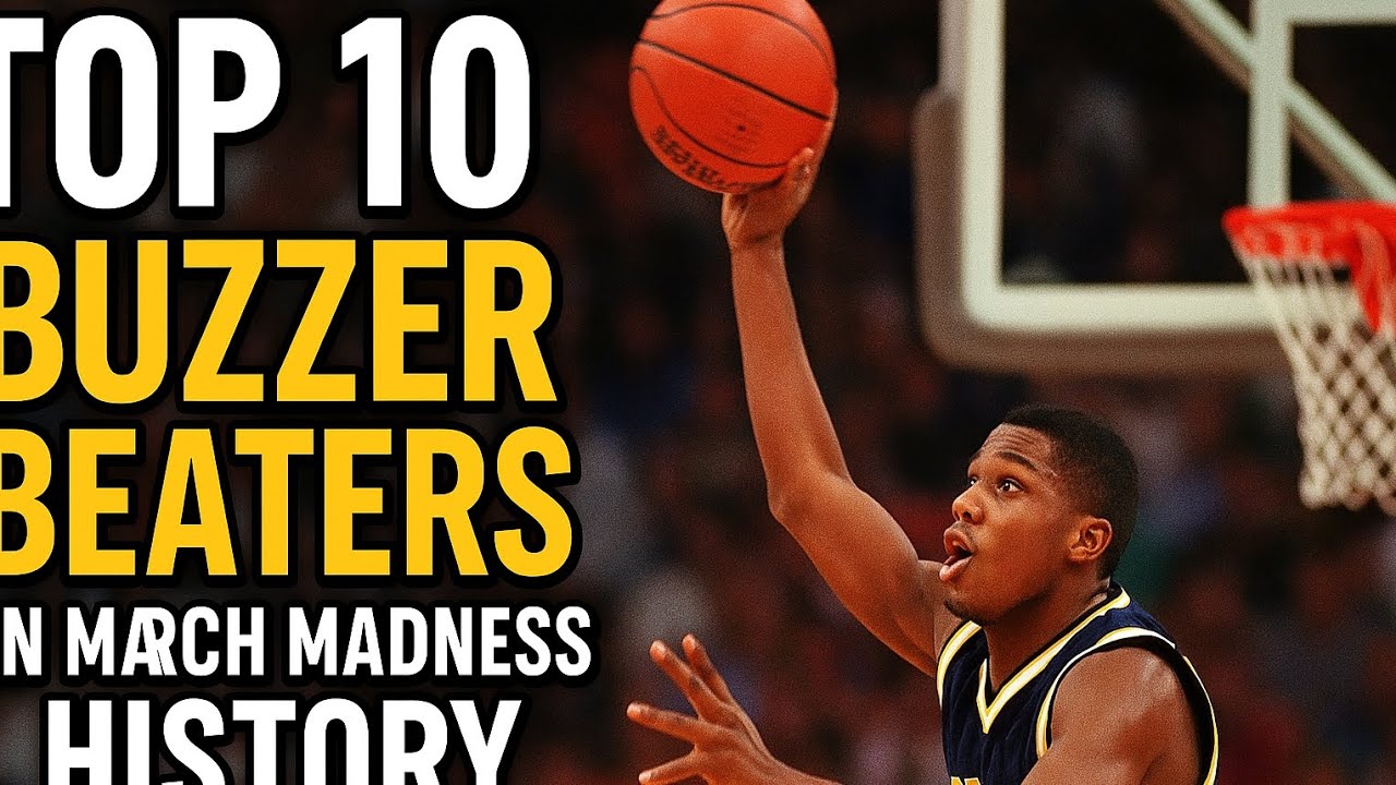 TOP 10 BUZZER BEATERS IN MARCH MADNESS HISTORY - YouTube