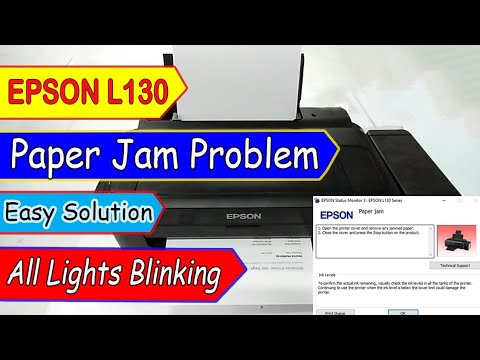 EPSON L130|| Paper jam Solution || 100% Solution - YouTube