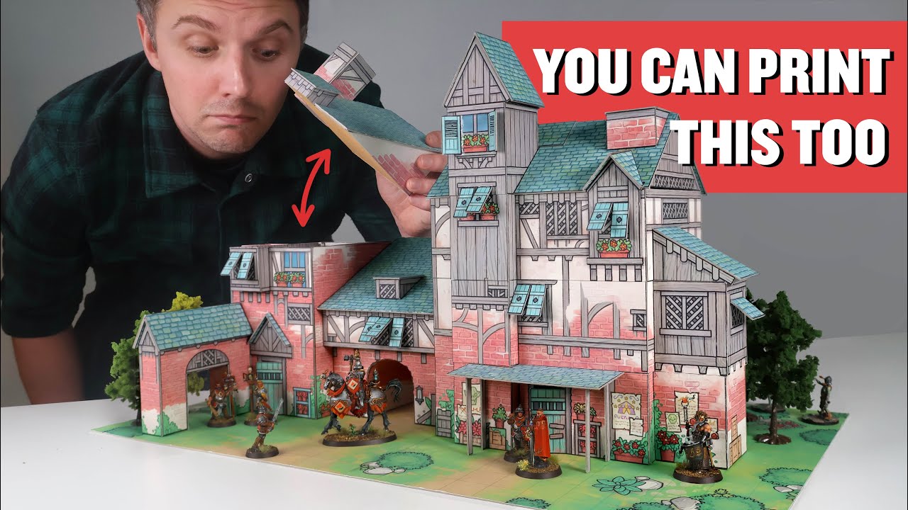 Building Tabletop Terrain with Magnets and Cardboard - YouTube