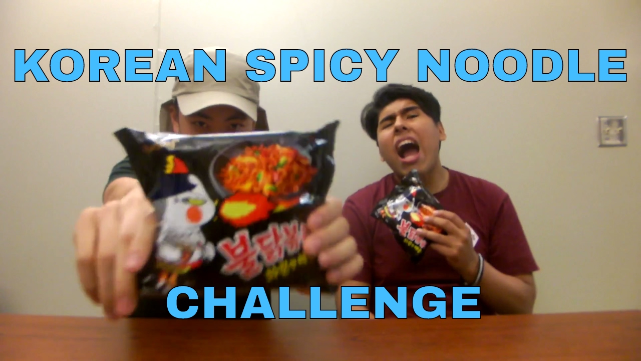 KOREAN SPICY NOODLE CHALLENGE - YouTube
