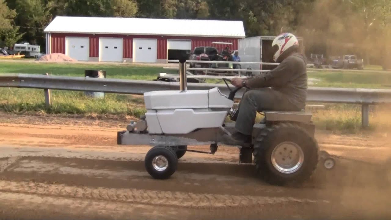 2012 Diesel garden tractor pulling. Confluence,Pa - YouTube
