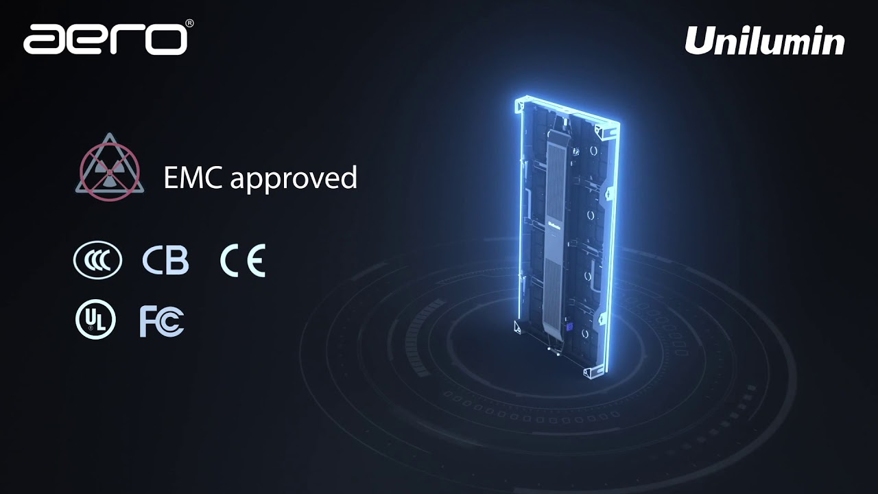 Aero Unilumin USlim LED Display Videowall - YouTube