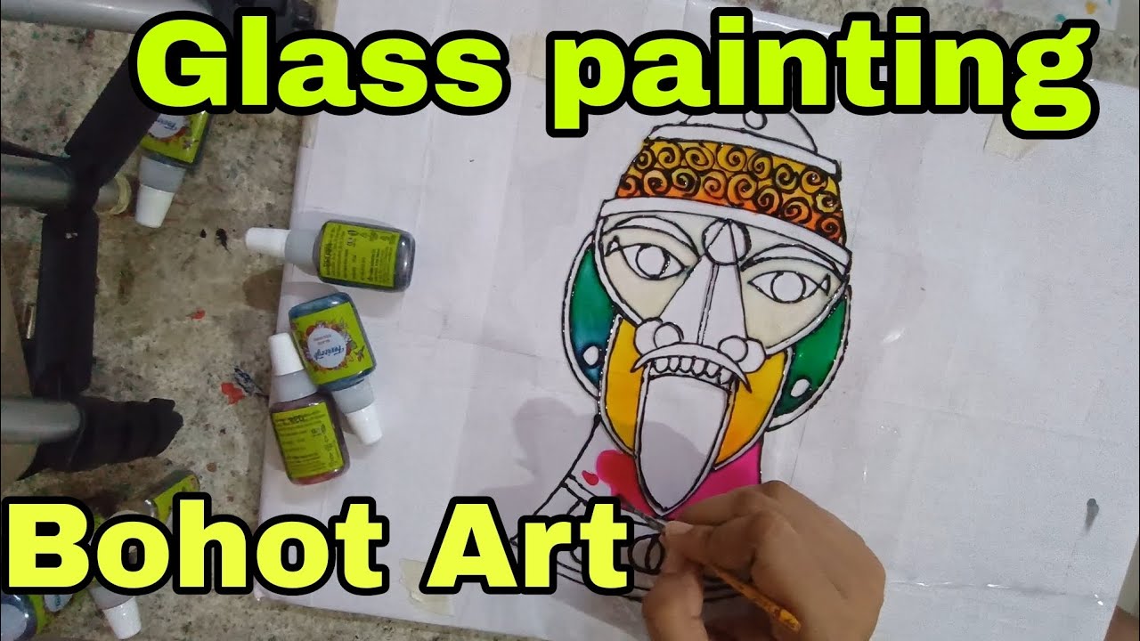 Painting | Bohot Art|| Glass Painting for beginners|| #glasspainting # ...