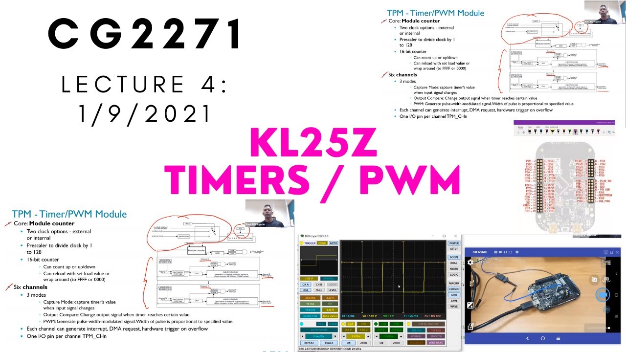 CG2271 Lecture5: Timers and PWM in the KL25Z - YouTube