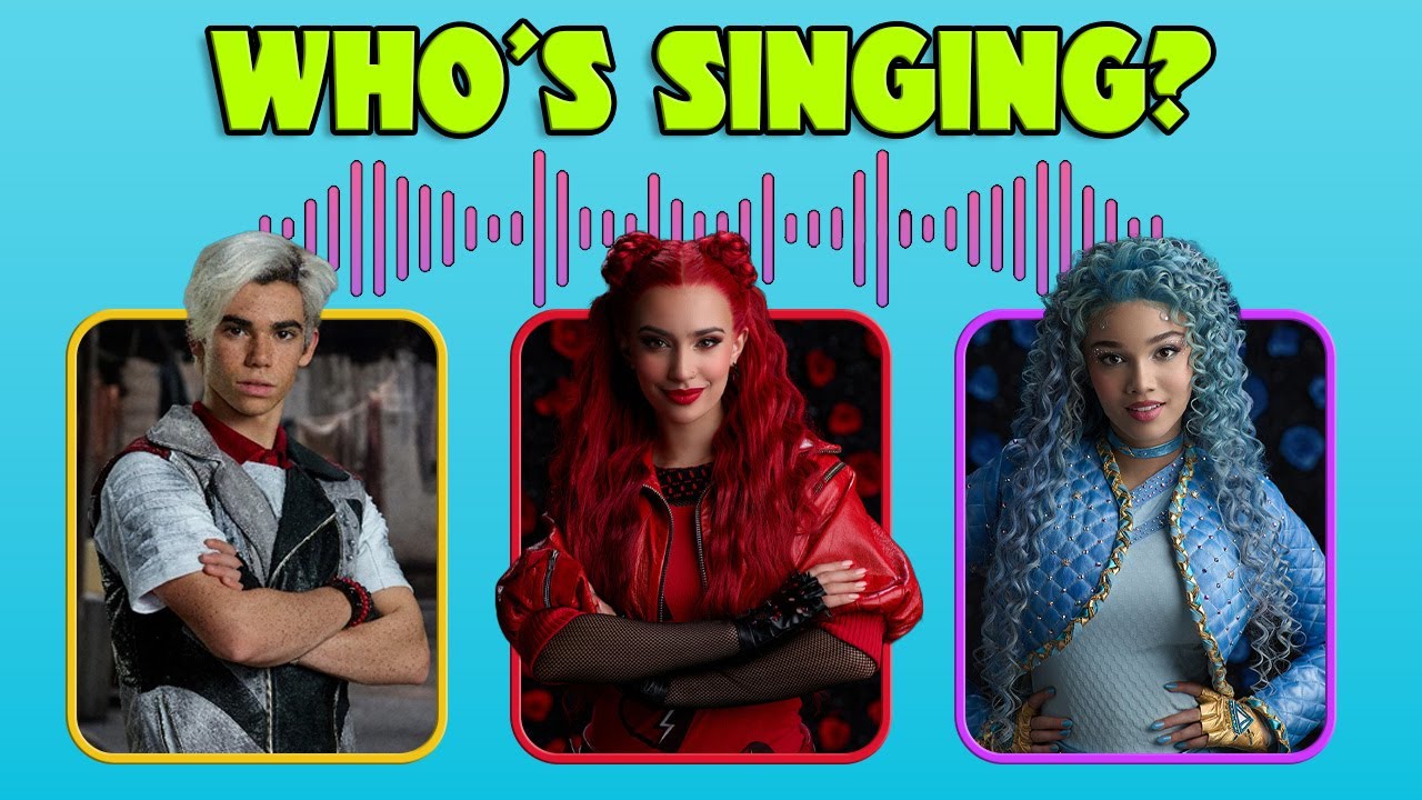 Guess Who's SINGING 🎶 Descendants: The Rise of Red ️ Red, Mal, Chloe ...