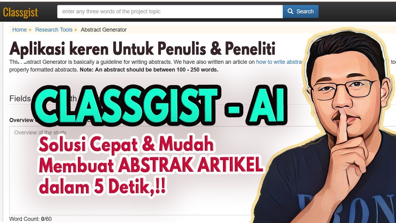 CLASSGIST - AI | Abstrack Generator - Aplikasi Otomatis Pembuat Abstrak ...
