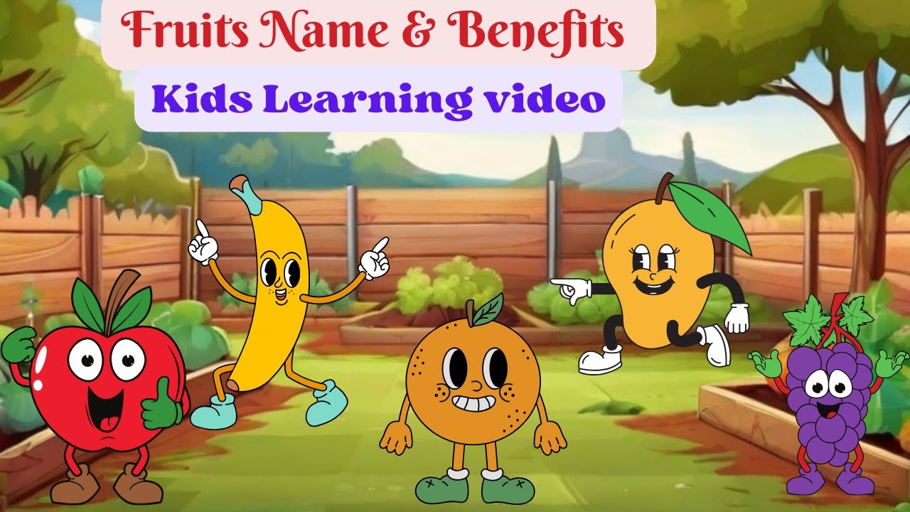 Fruits | Learning Video | Pre School | Learn English Words Spelling ...