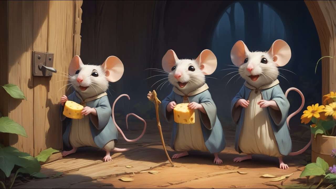 Three Blind Mice | toddler songs about mice | music for kids | nursery ...
