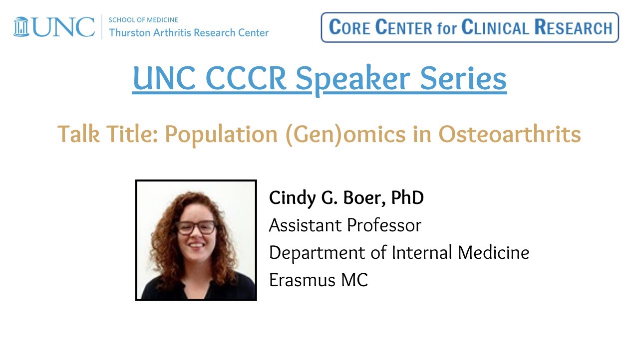 UNC CCCR Speaker Series: Cindy G. Boer, PhD (Erasmus MC) - YouTube