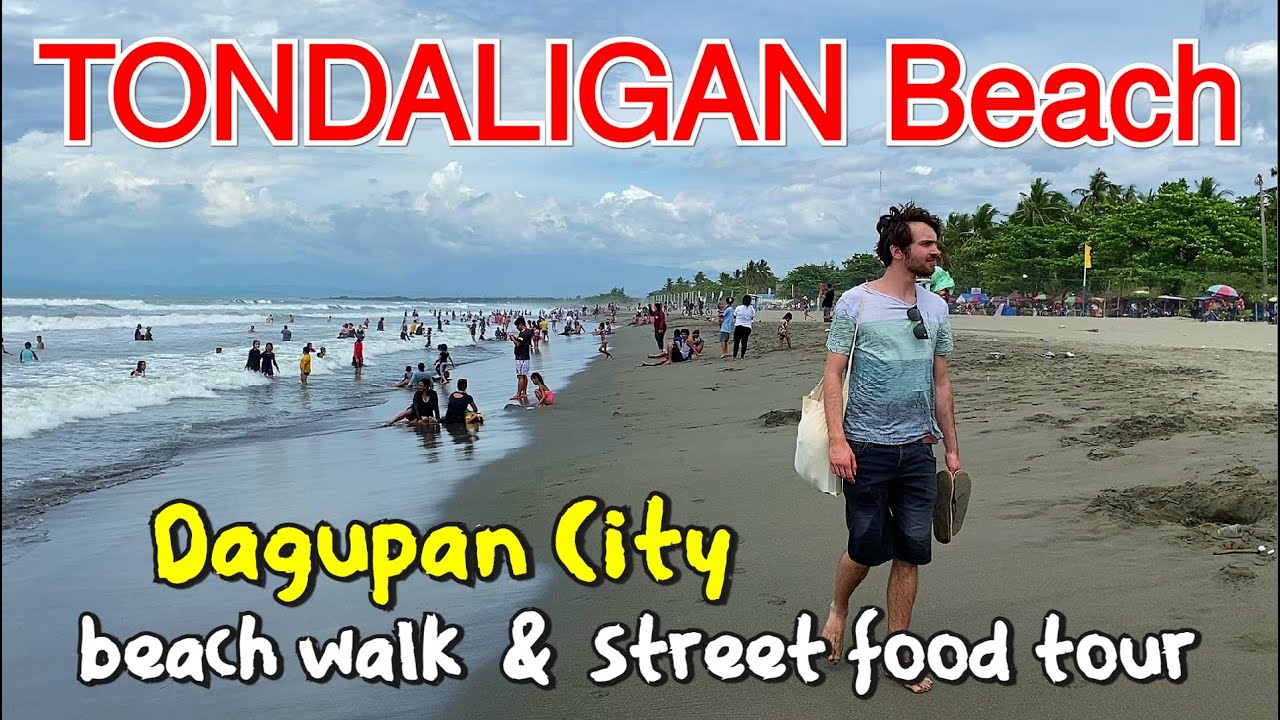 BONUAN TONDALIGAN BEACH - Walk Tour & Street Foods | Most Popular ...