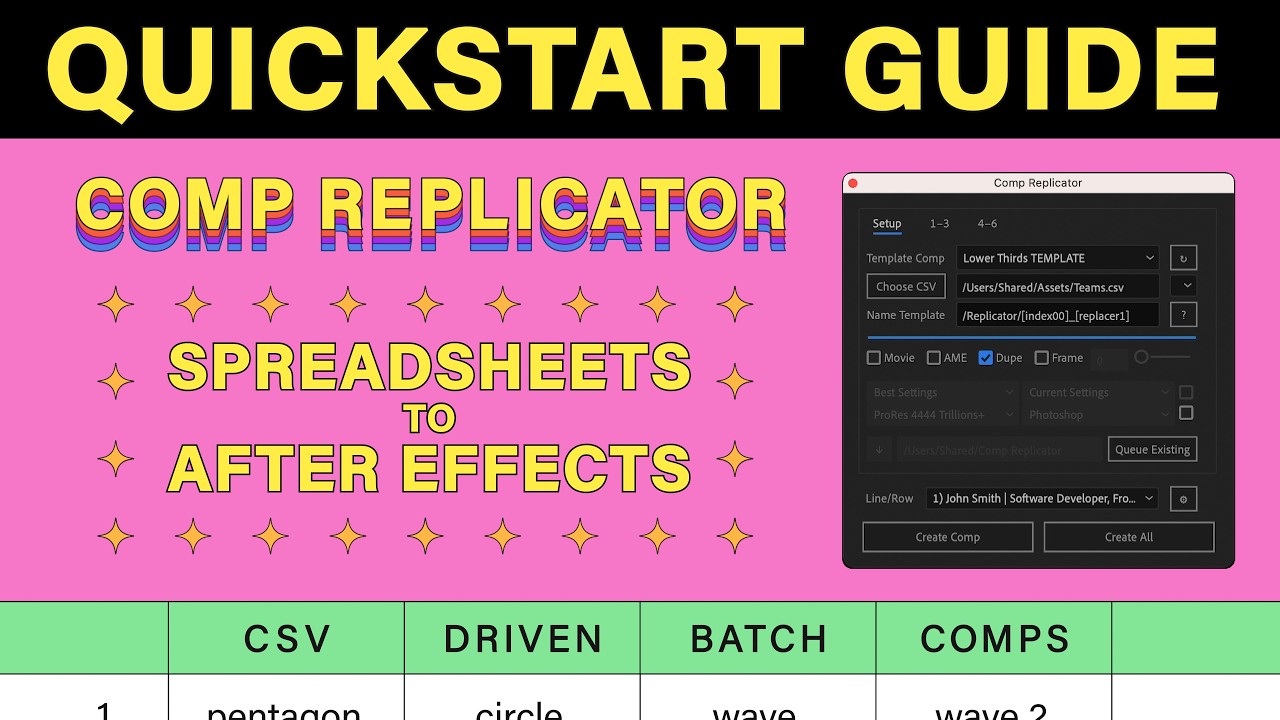 Comp Replicator for After Effects Quickstart - YouTube