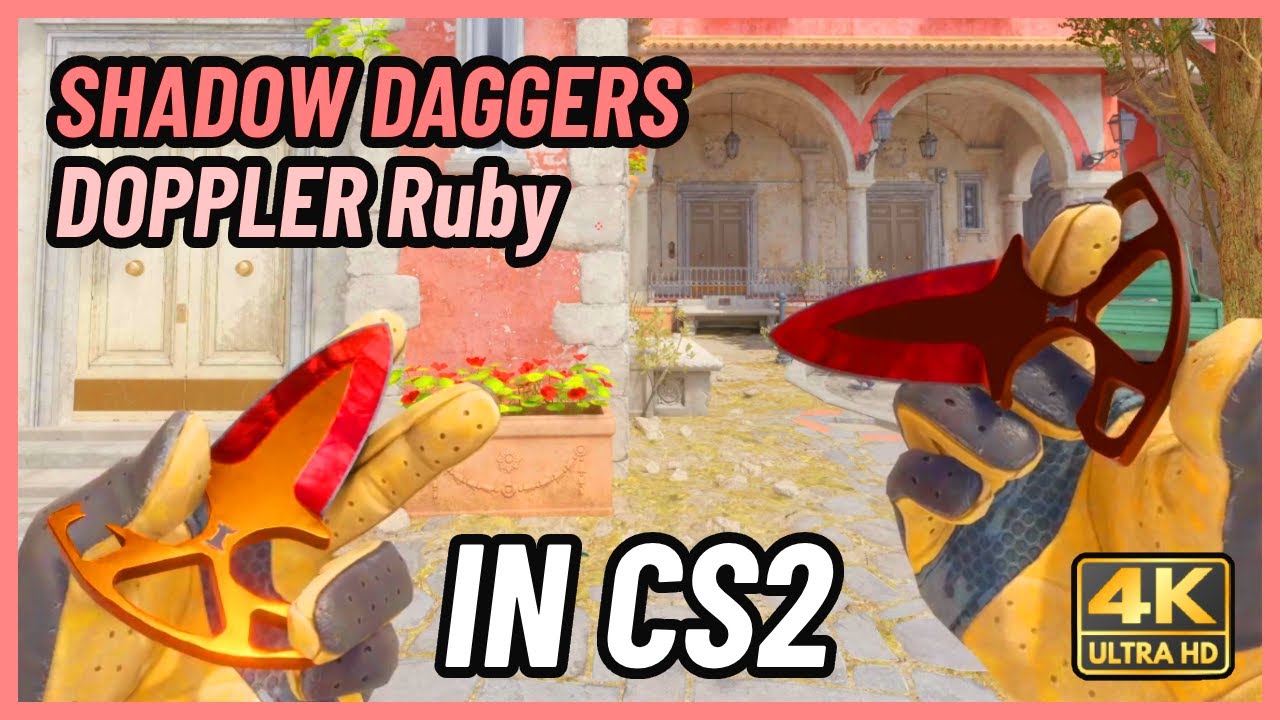 CS2 Shadow Daggers Doppler (Ruby) | CS2 Knife In-Game Showcase [4K ...