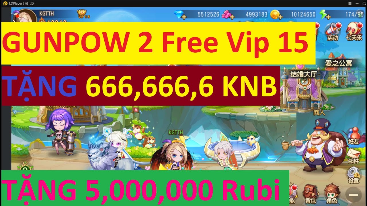 Game Lậu Mobile 2020 GunPow 2 TOOL GM Free Vip 15 + 6666666 KNB 5000000 ...