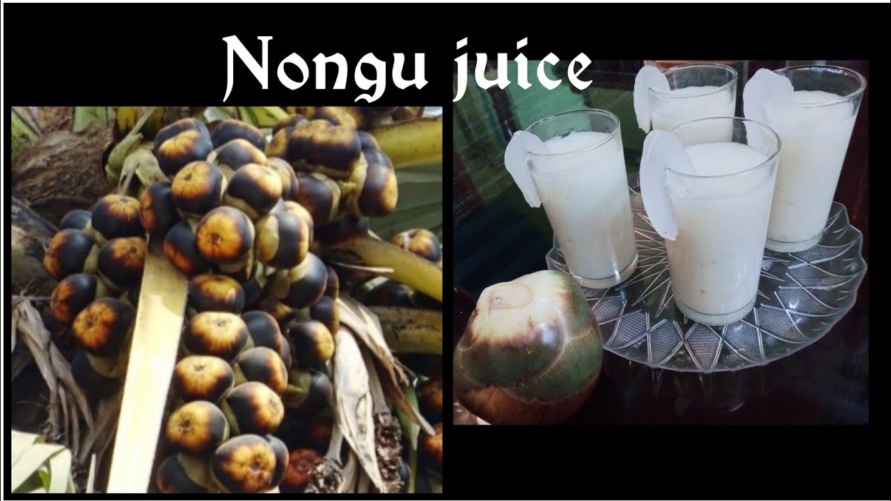 Nongu juice / Ice apple juice - YouTube