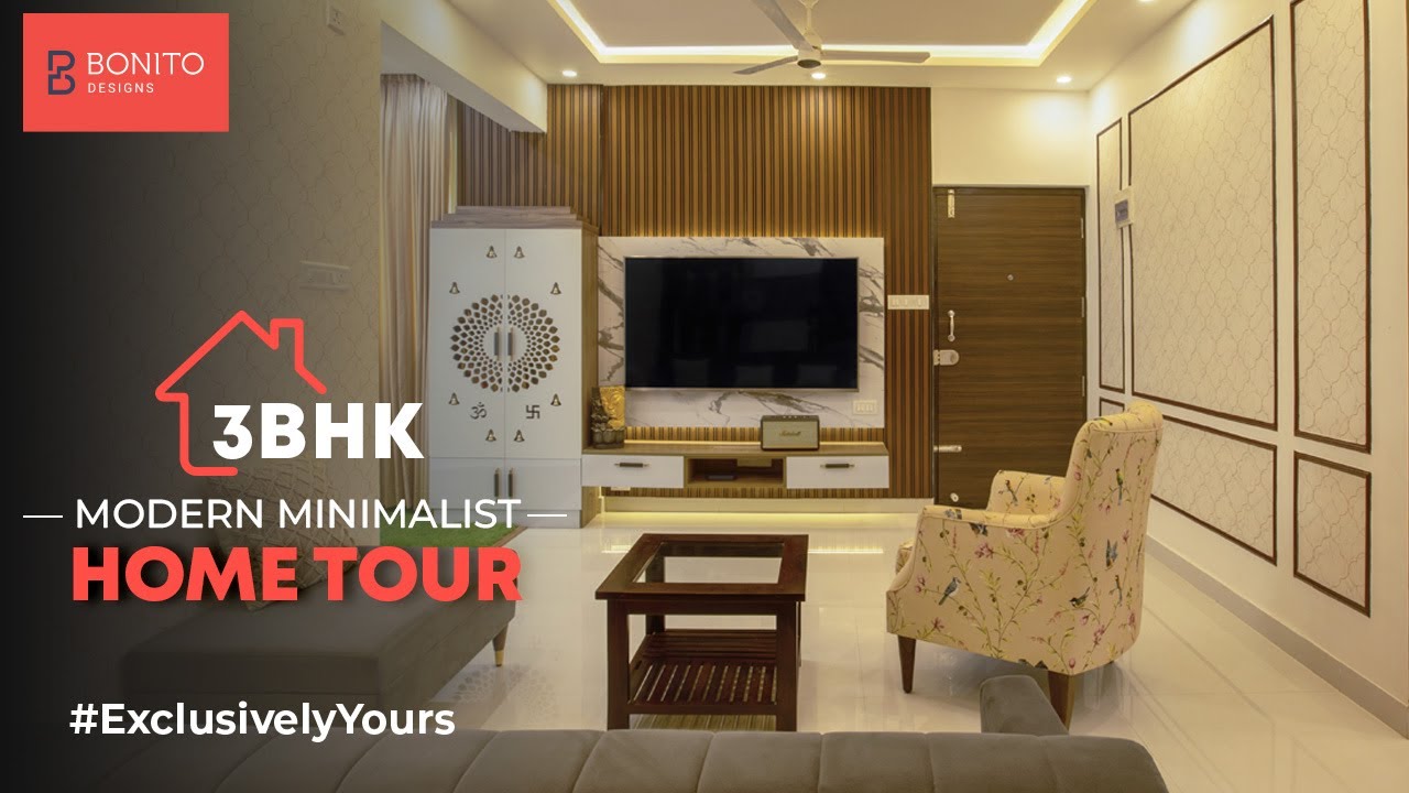 Modern Minimalist 3bhk home interior design | Exclusively Yours ...