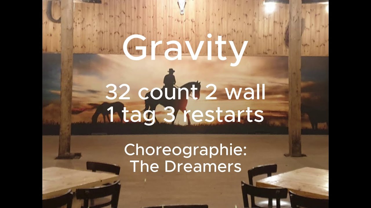 GRAVITY LINE DANCE / STEPS (TUTORIAL) - YouTube