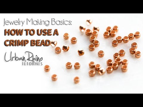 Jewelry Making Basics: How to Use a Crimp Bead - YouTube
