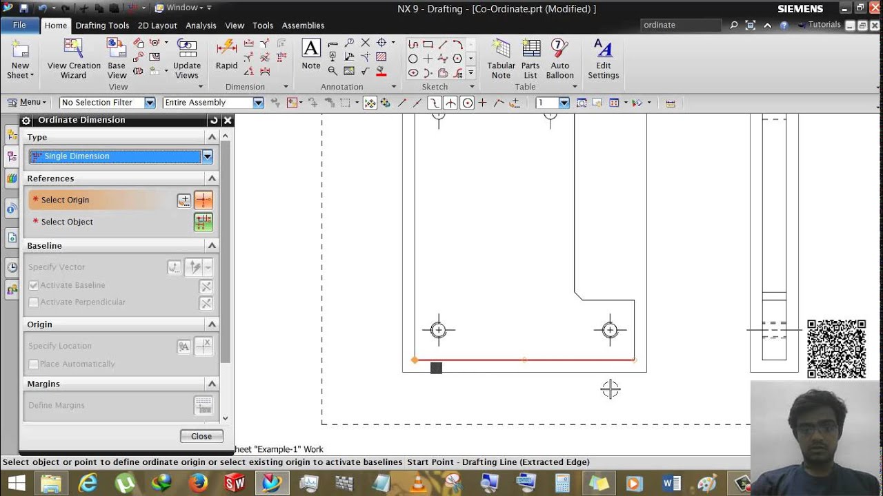Siemens NX - Using ORDINATE in Drafting - YouTube