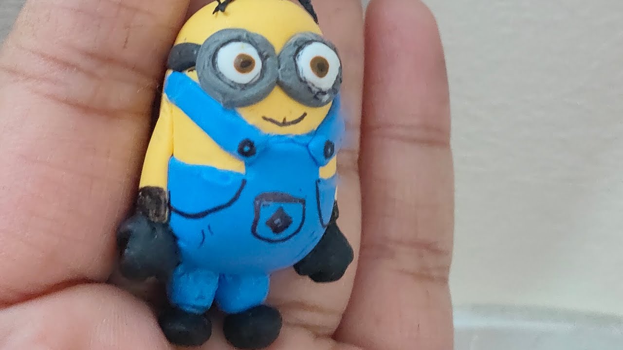 Minions With Clay Full Tutorial|Clay Art and Craft - YouTube