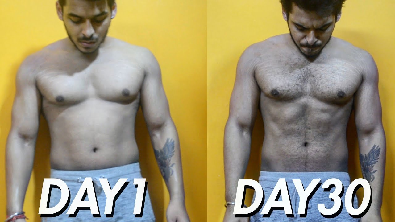 | DAY 30 FAT TO FIT TRANSFORMATION| ARMS AND ABS WORKOUT| UPDATE 2 ...