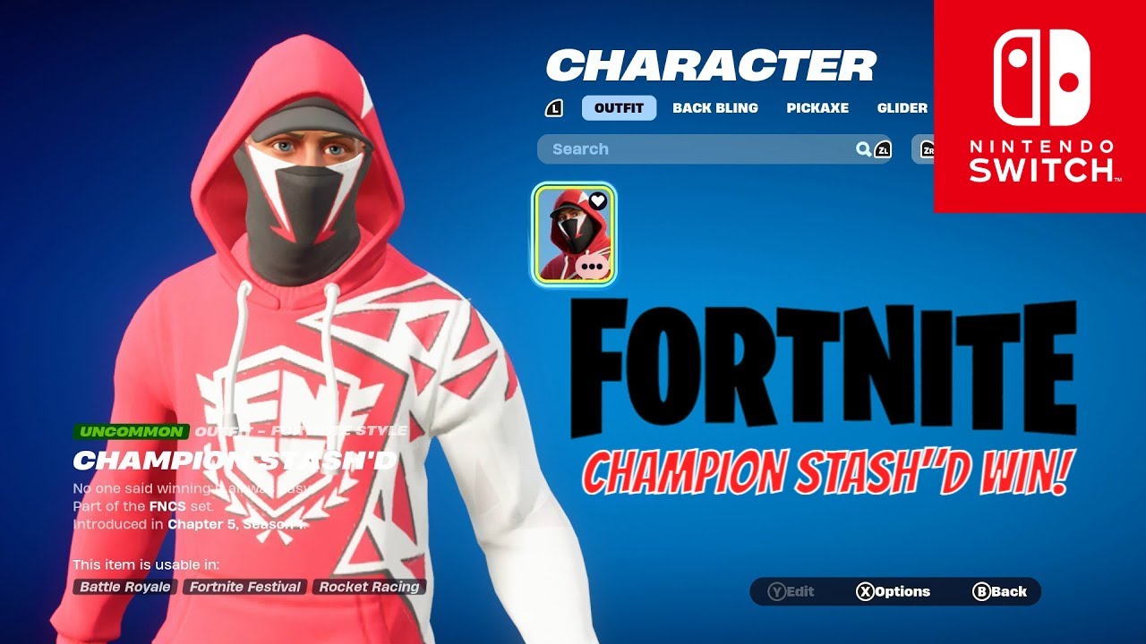 FORTNITE CHAMPION STASH"D WIN! NINTENDO SWITCH - YouTube