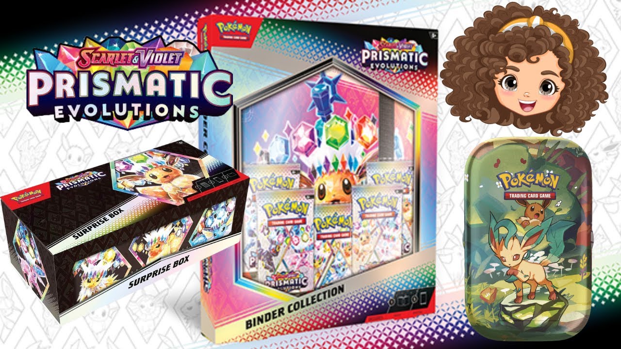 Pokémon Prismatic Evolutions Surprise Box + Binder Collection #gifted # ...