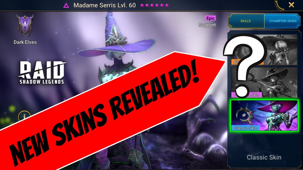 Serris Skins and Patch Notes Breakdown! Raid: Shadow Legends - YouTube