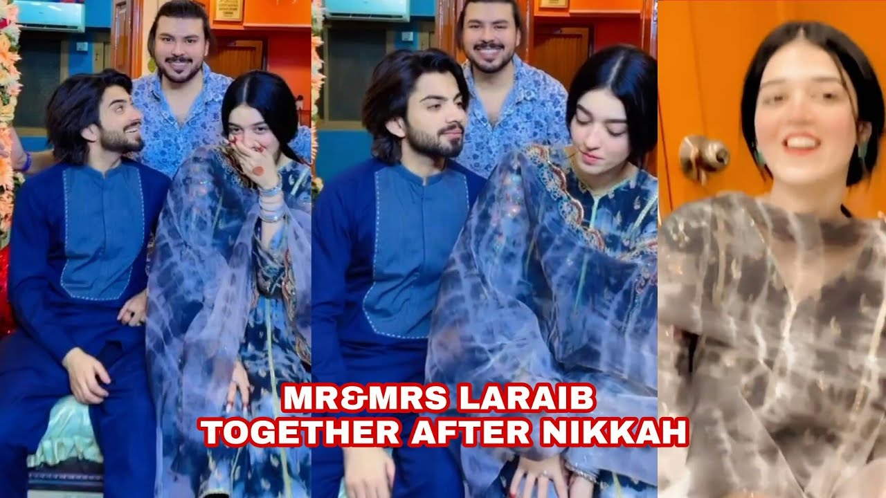 Laraib khalid & zarnab fatima 1st time together after their nikkah ...