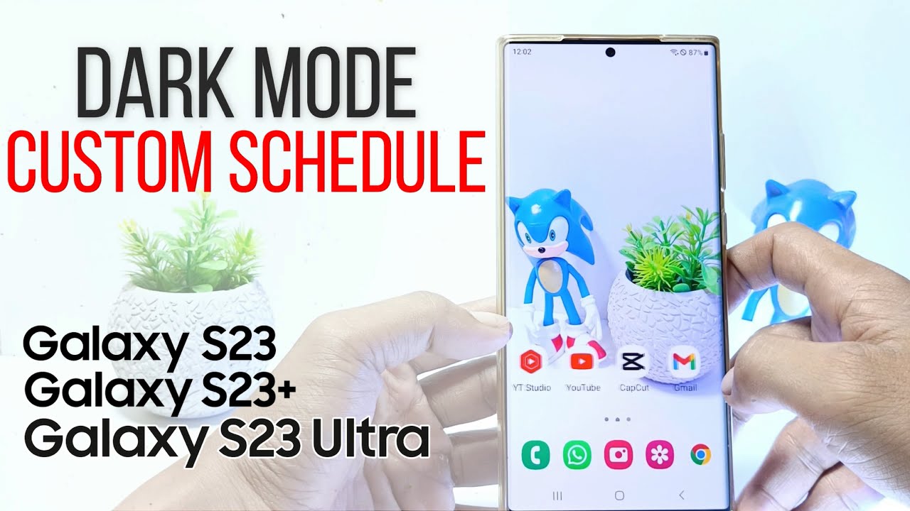 Samsung Galaxy S23/S23+/S23 Ultra | How To Custom Dark Mode Schedule ...