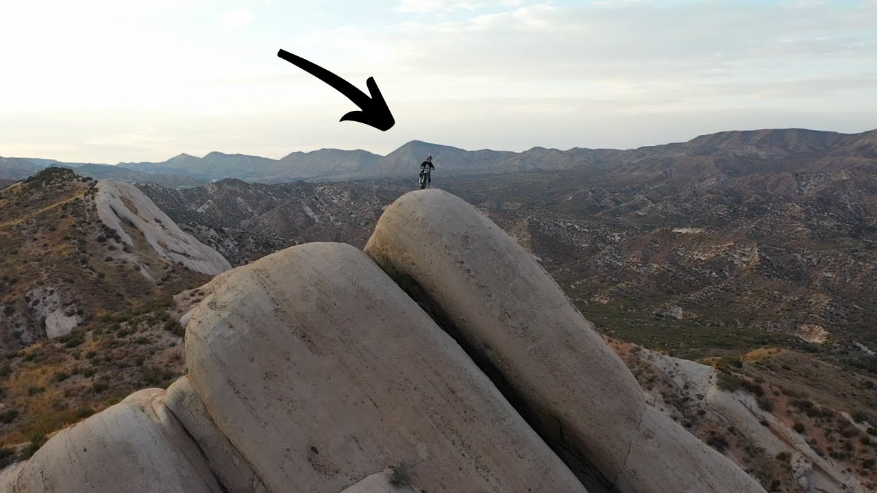 Riding to the top of Mormon Rocks - YouTube